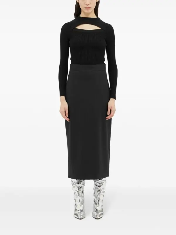 MSGM Logo-print Maxi Skirt