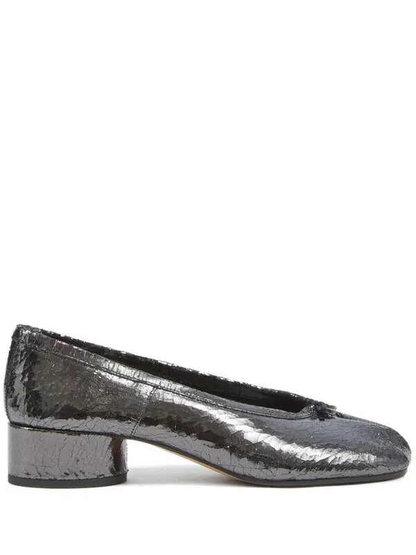 MAISON MARGIELA Tabi Broken Mirror Heeled Pumps - Grey