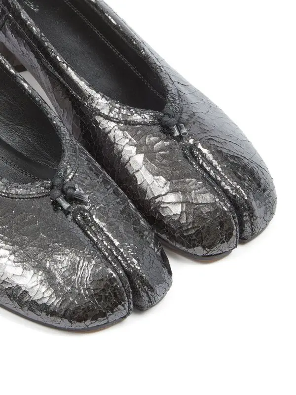 MAISON MARGIELA Tabi Broken Mirror Heeled Pumps - Grey