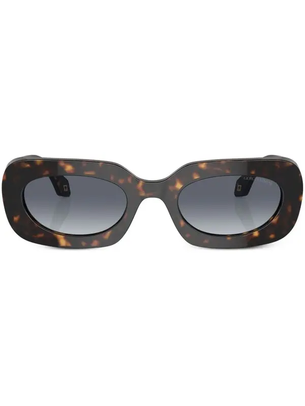Giorgio Armani Tortoiseshell Rectangle Sunglasses - Green