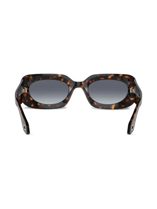 Giorgio Armani Tortoiseshell Rectangle Sunglasses