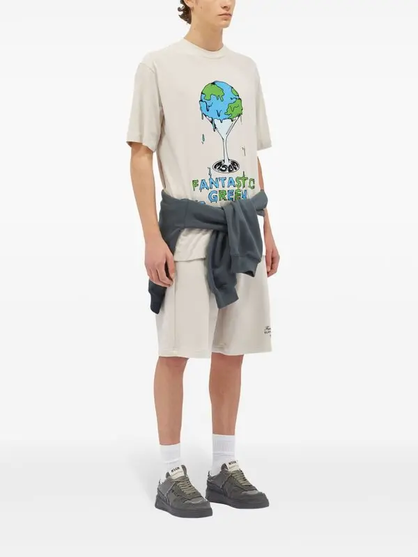 MSGM Graphic-print Cotton T-shirt
