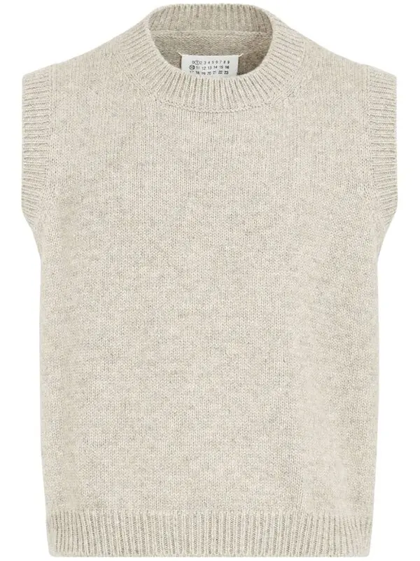 MAISON MARGIELA Shetland Wool Vest - Neutrals