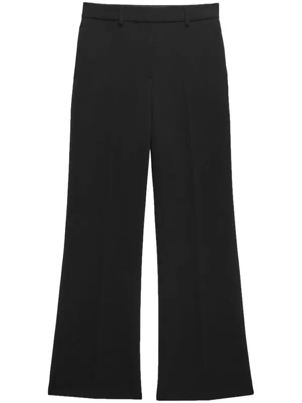 MSGM High-waisted Tailored Trousers - Black