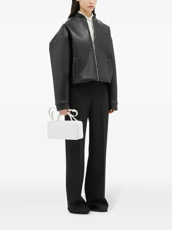 MSGM High-waisted Tailored Trousers - Black