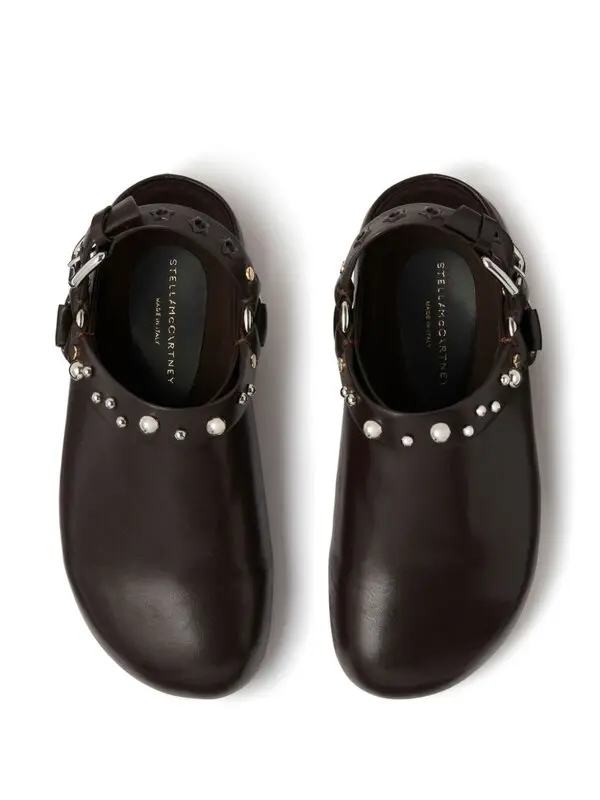 Stella McCartney Elyse Studded Clogs - Brown