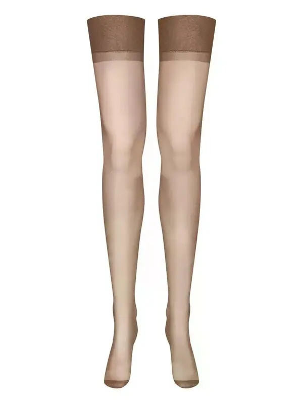 MAISON CLOSE Sheer Stockings - Brown