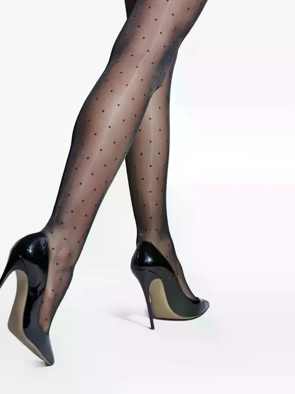 MAISON CLOSE Plumetis Polka Dot Tights