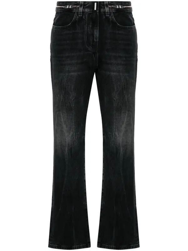 Givenchy Bootcut Jeans With Logo Plaque