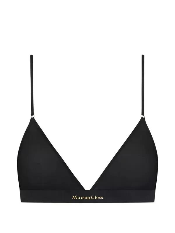 MAISON CLOSE Double Sens Triangle Bralette - Black