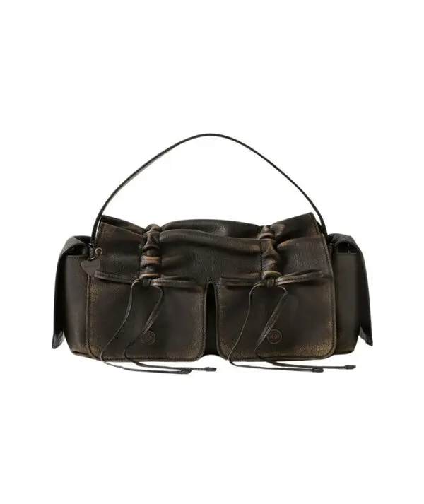 Acne Studios Multipocket Leather Shoulder Bag