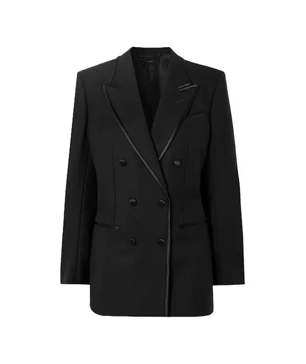 TOM FORD Double-breasted Wool-blend Blazer