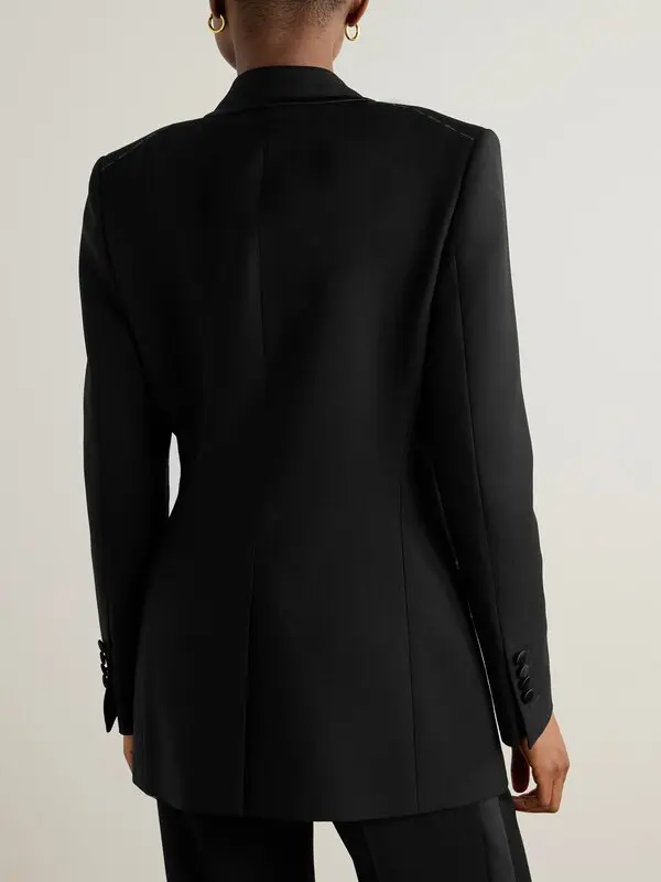 TOM FORD Double-breasted Wool-blend Blazer