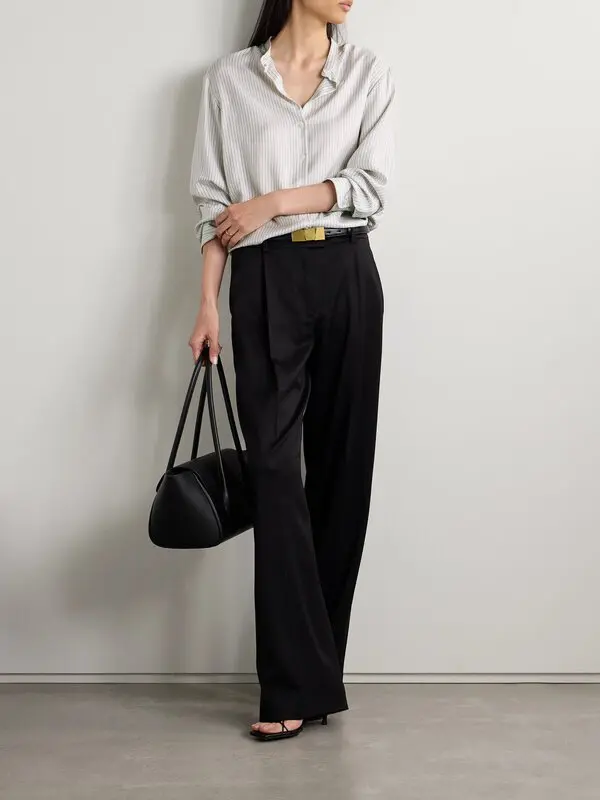 Veronica De Piante Daisy Pinstriped Shirt