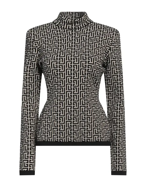Balmain Turtleneck Size Wool, Viscose, Polyamide, Elastane