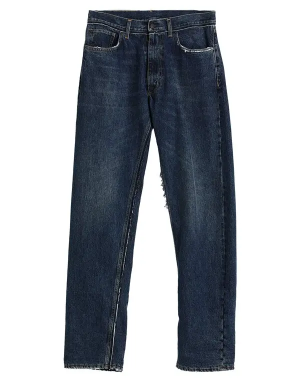 MAISON MARGIELA Cotton And Wool Straight-leg Jeans