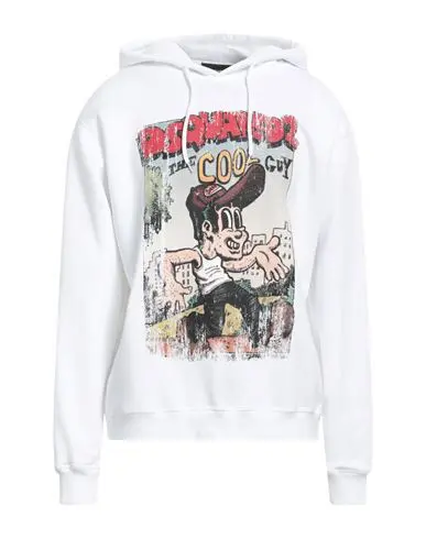 Dsquared2 Cotton Fleece Sweatshirt - White