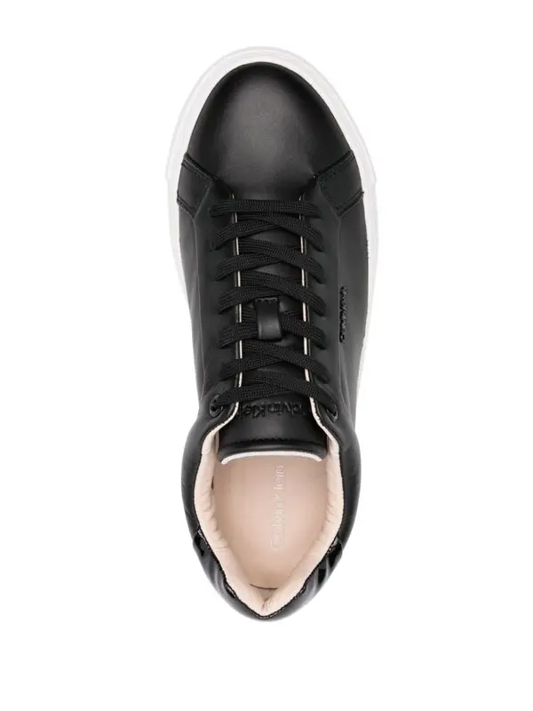 Calvin Klein Leather Flatform Sneakers