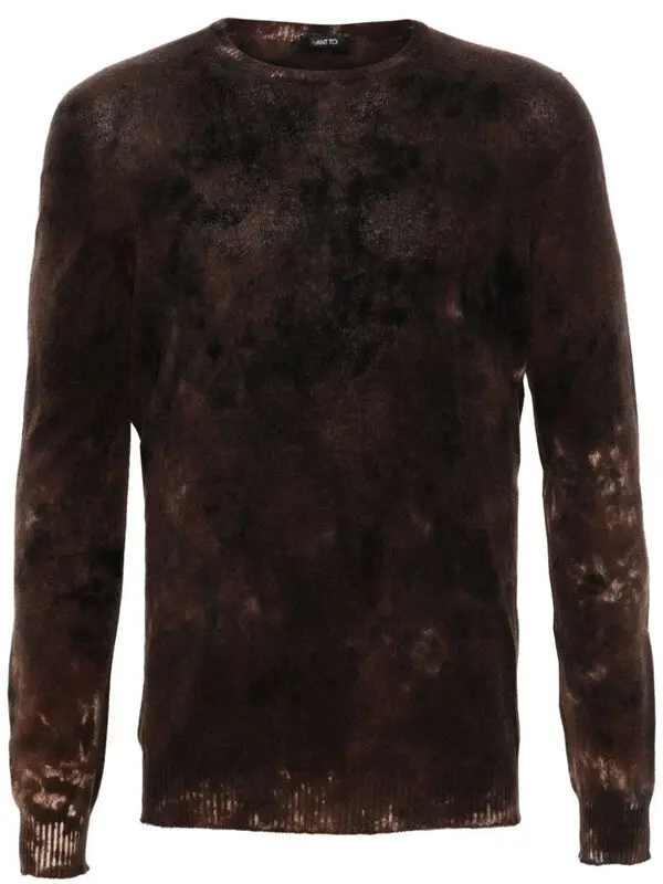 Avant Toi Bleached-effect Cashmere Jumper
