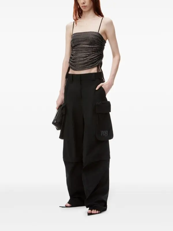 Alexander Wang Panelled Wide-leg Cargo Trousers