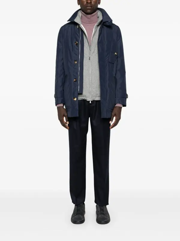 Brunello Cucinelli Mid-rise Tapered Trousers - Blue
