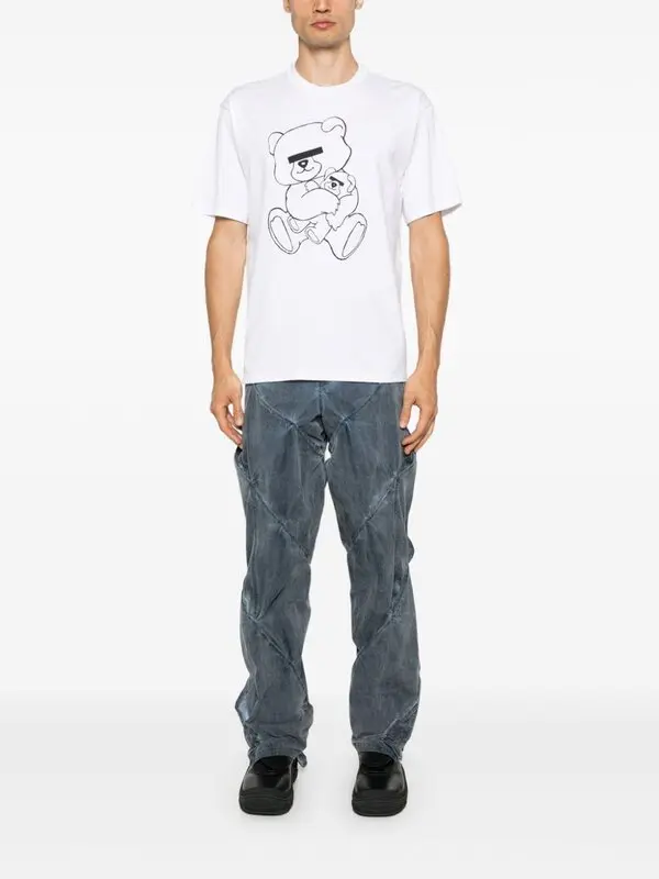 Undercover Teddy Bear-print Cotton T-shirt