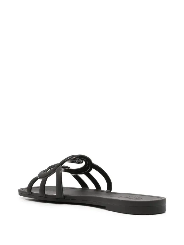 Gucci Interlocking G Slides - Black