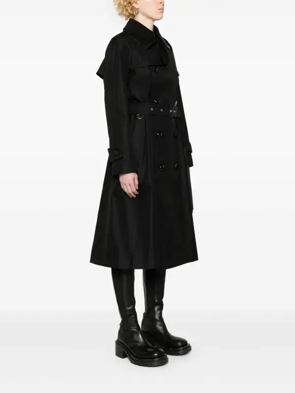 Sacai Double-breasted Twill Trench Coat
