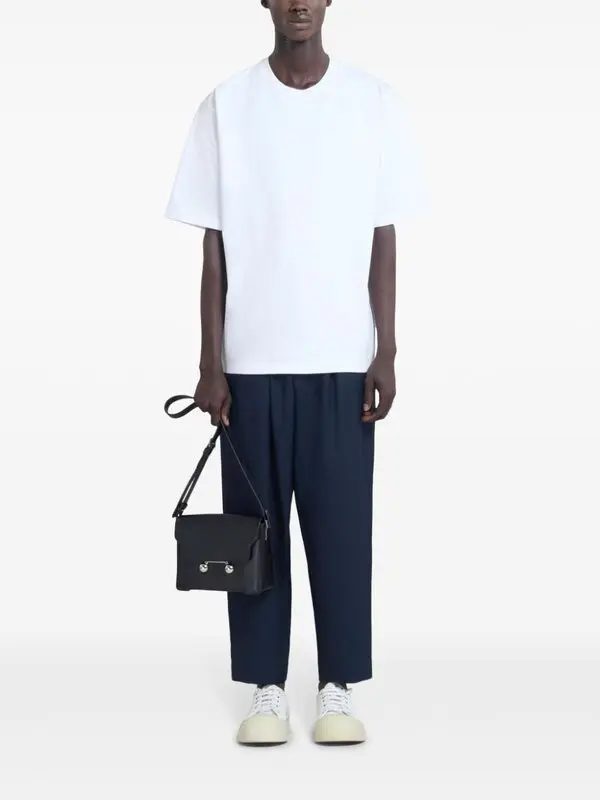 Marni Medium Trunkaroo Leather Shoulder Bag - Black