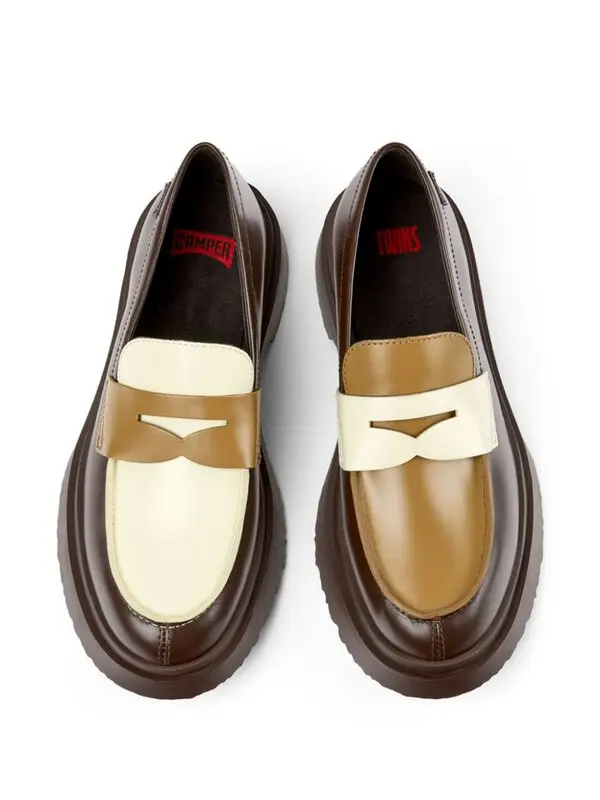 Camper Walden Mismatched Loafers - Brown