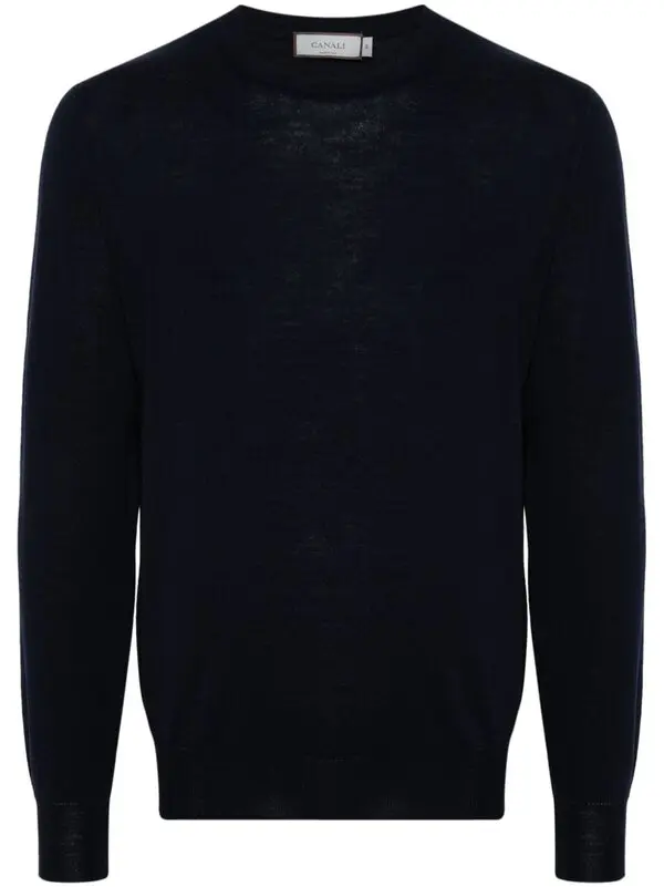 Canali Crew-neck Merino Jumper