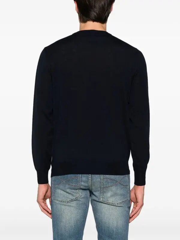 Canali Crew-neck Merino Jumper