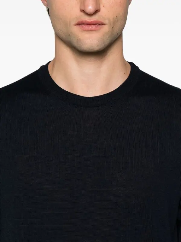 Canali Crew-neck Merino Jumper