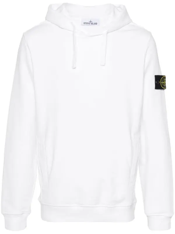 Stone Island Compass Badge Cotton Hoodie