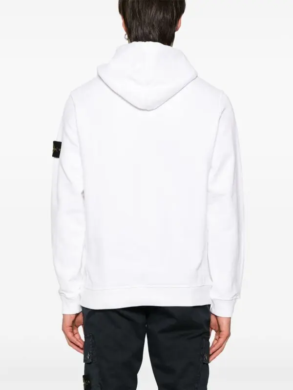 Stone Island Compass Badge Cotton Hoodie