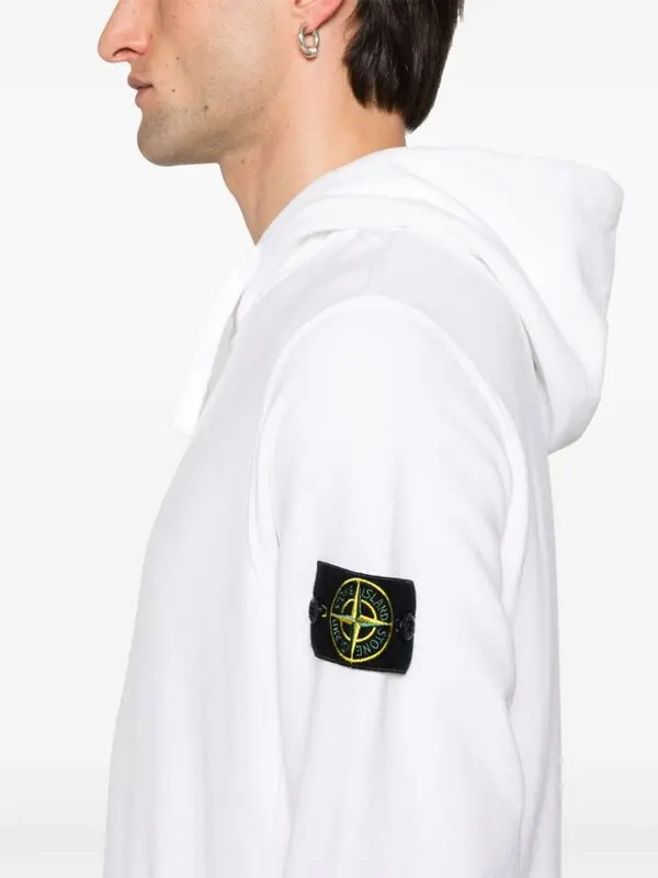 Stone Island Compass Badge Cotton Hoodie
