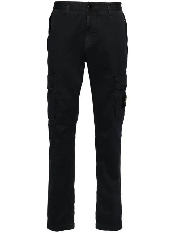 Stone Island Compass Badge Cargo Pants - Blue