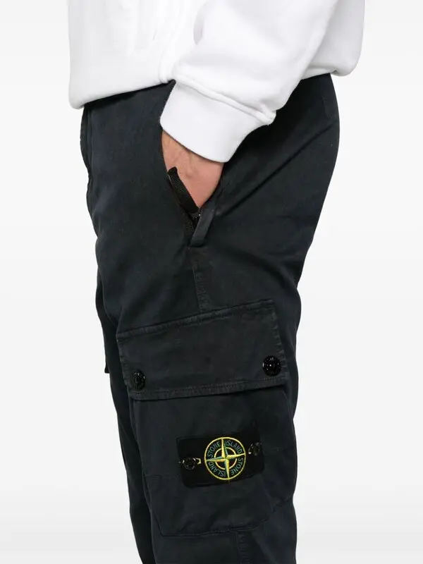 Stone Island Compass Badge Cargo Pants - Blue