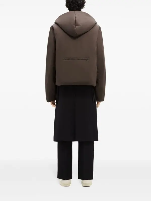 COURREGES Logo-patch Hooded Puffer Jacket