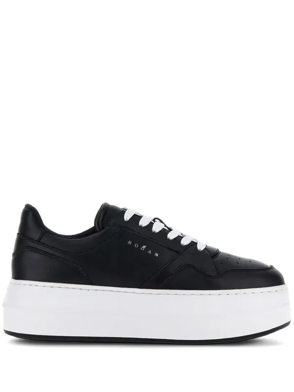 Hogan H670 Flatform Sneakers - Black