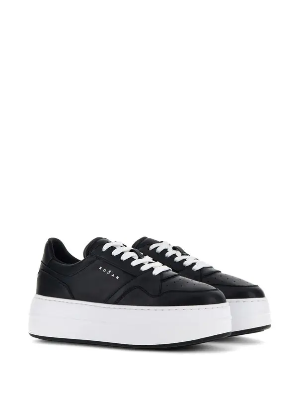 Hogan H670 Flatform Sneakers - Black