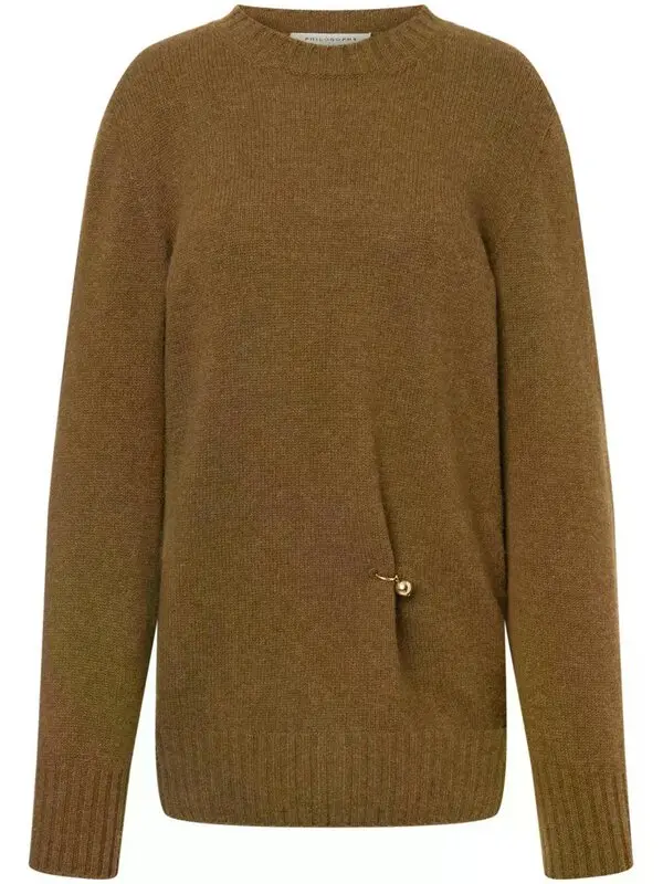 Philosophy Di Lorenzo Serafini Ring-hardware Jumper - Brown