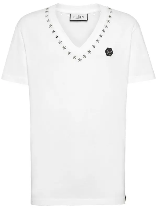 Philipp Plein Star-stud Cotton T-shirt