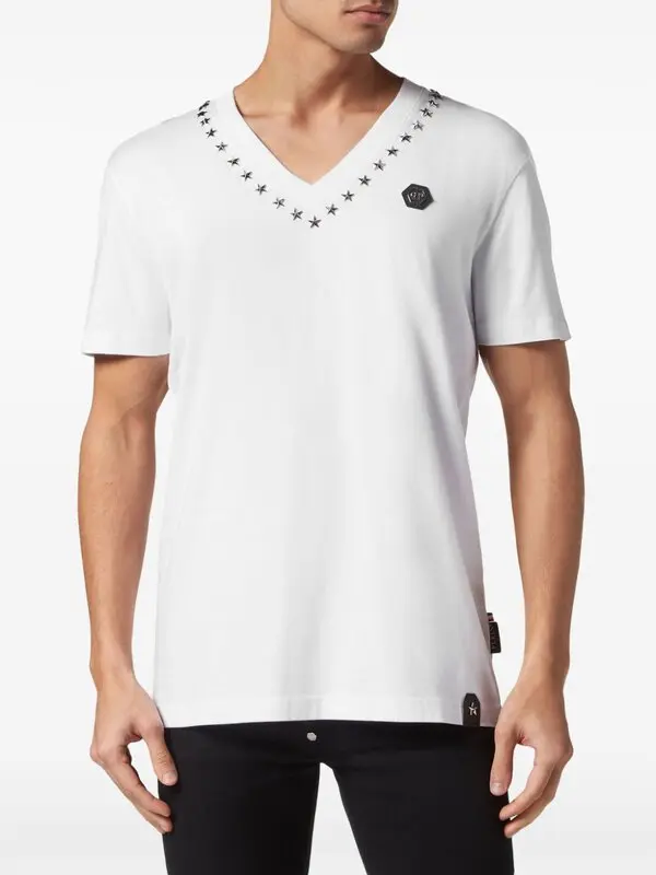 Philipp Plein Star-stud Cotton T-shirt