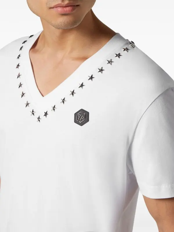 Philipp Plein Star-stud Cotton T-shirt
