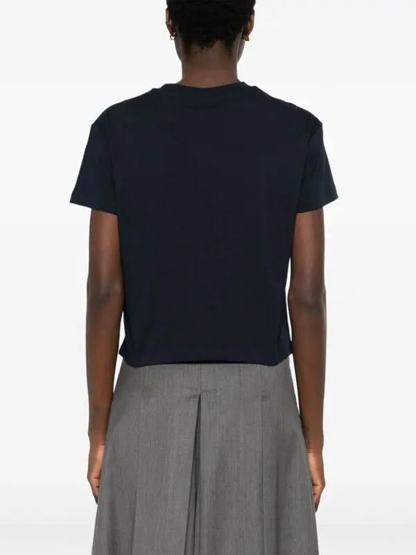 A.p.c. Logo-embroidered T-shirt - Blue
