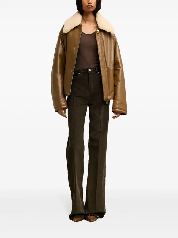 AMI Paris Flared Corduroy Trousers