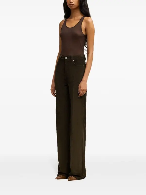 AMI Paris Flared Corduroy Trousers