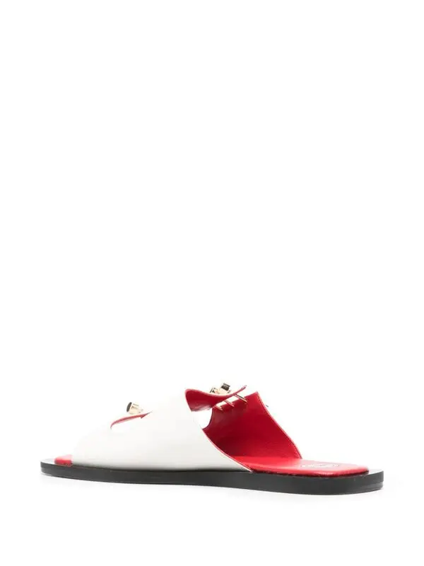 HARDOT Move On Leather Sandals - White