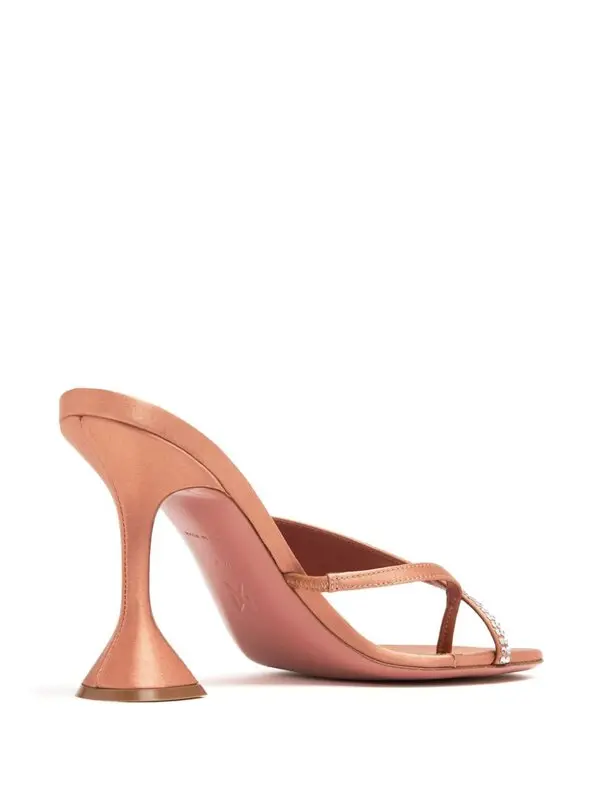Amina Muaddi 95mm Shiona Crystal-embellished Sandals - Gold